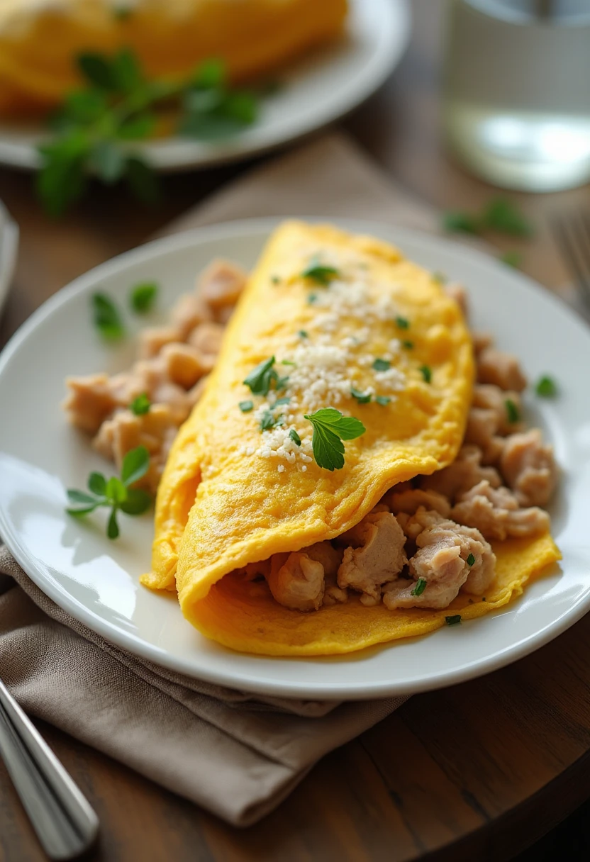 Chicken Omelette: Easy, Fluffy, High-Protein Recipe at Home!