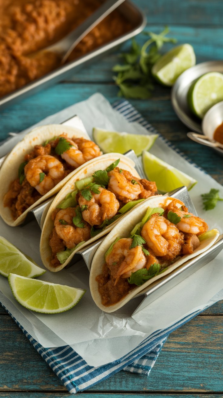 Zesty Spicy Cajun Shrimp Tacos | Easy, Flavor-Packed Recipe!