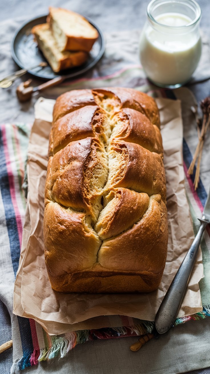 Easy Sweet Condensed Milk Bread Recipe | Soft & Fluffy Bread