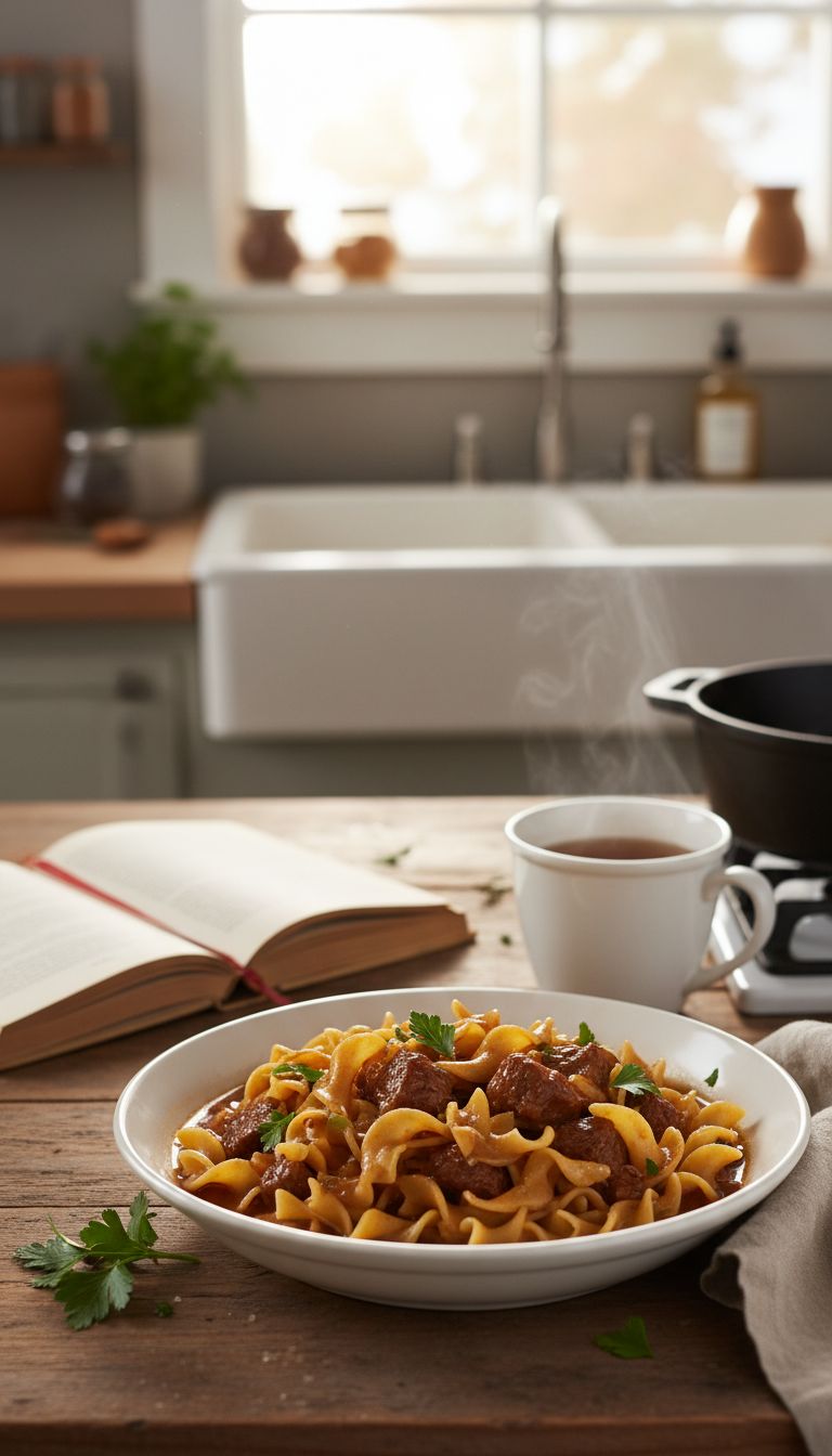 Cozy Dairy-Free Beef and Noodles Recipe – Comfort Food Without the Cream