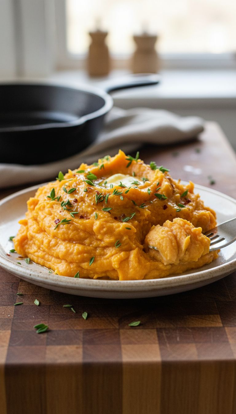 Creamy Savory Mashed Sweet Potatoes — Comforting Side Dish Recipe