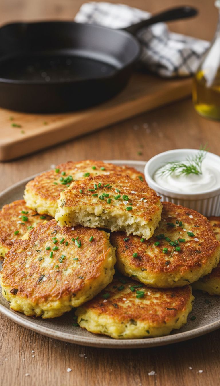 Easy Crispy Pan-Fried Mashed Potato Cakes — Simple Comfort Food