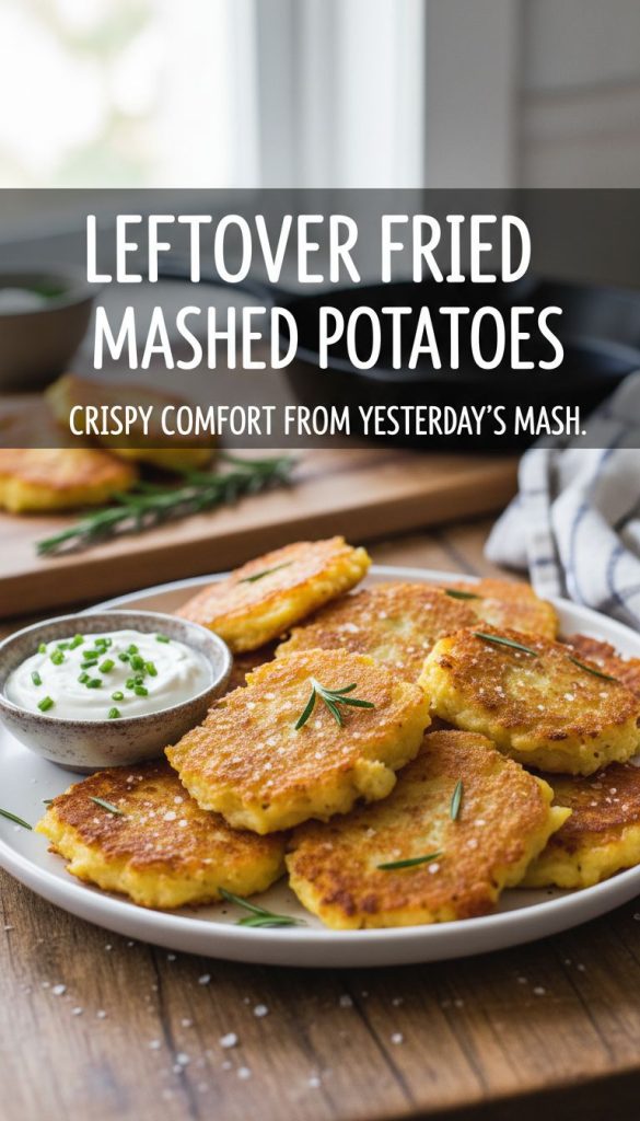 Leftover Fried Mashed Potatoes — Crispy Comfort from Yesterday's Mash