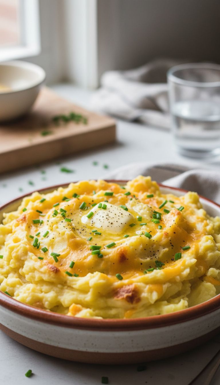 Ultimate Cheesy Mashed Potatoes — Creamy, Comforting & Easy