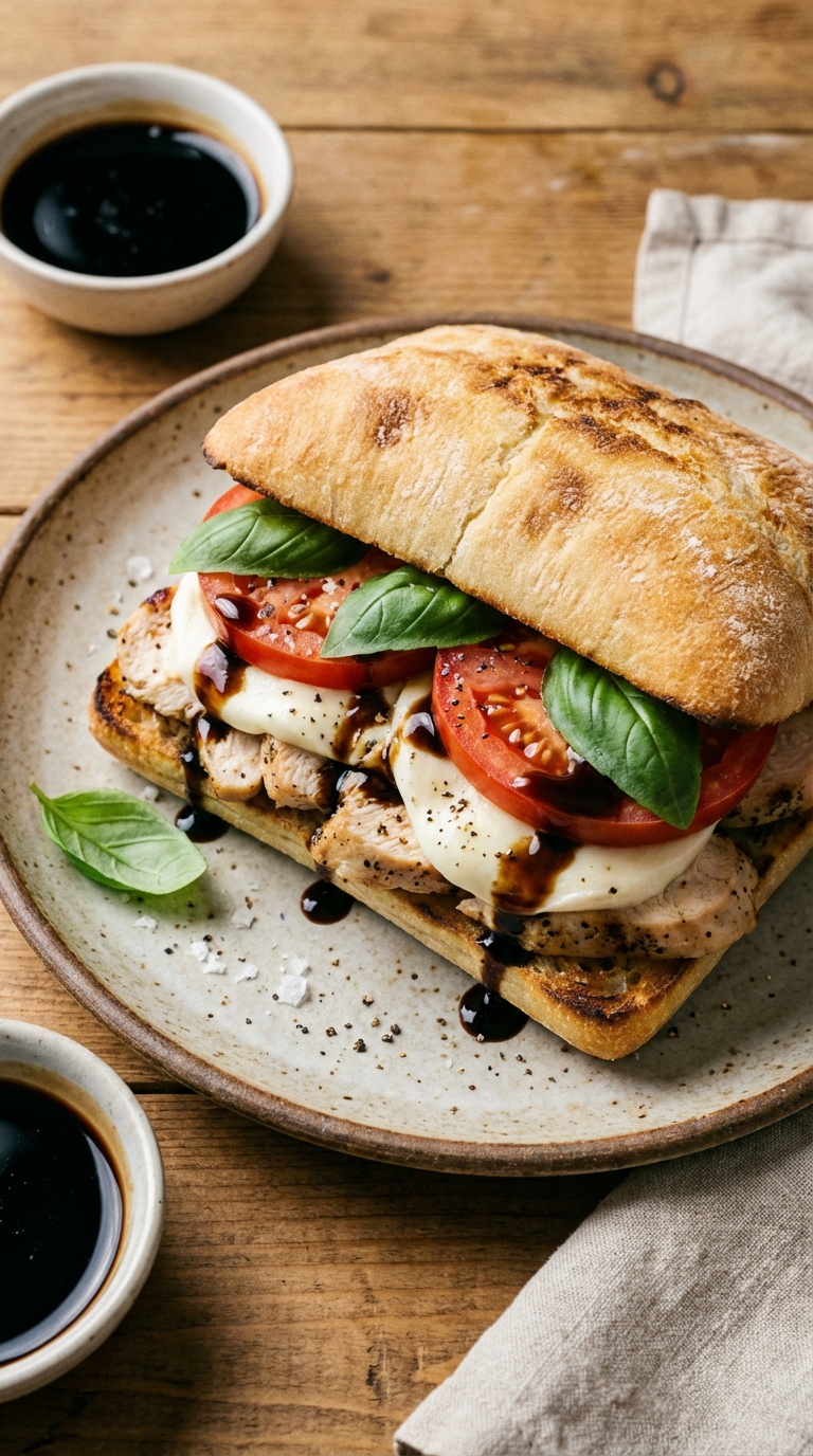 Chicken Caprese Sandwich with Balsamic Glaze: A Flavor-Pilled, Easy ...